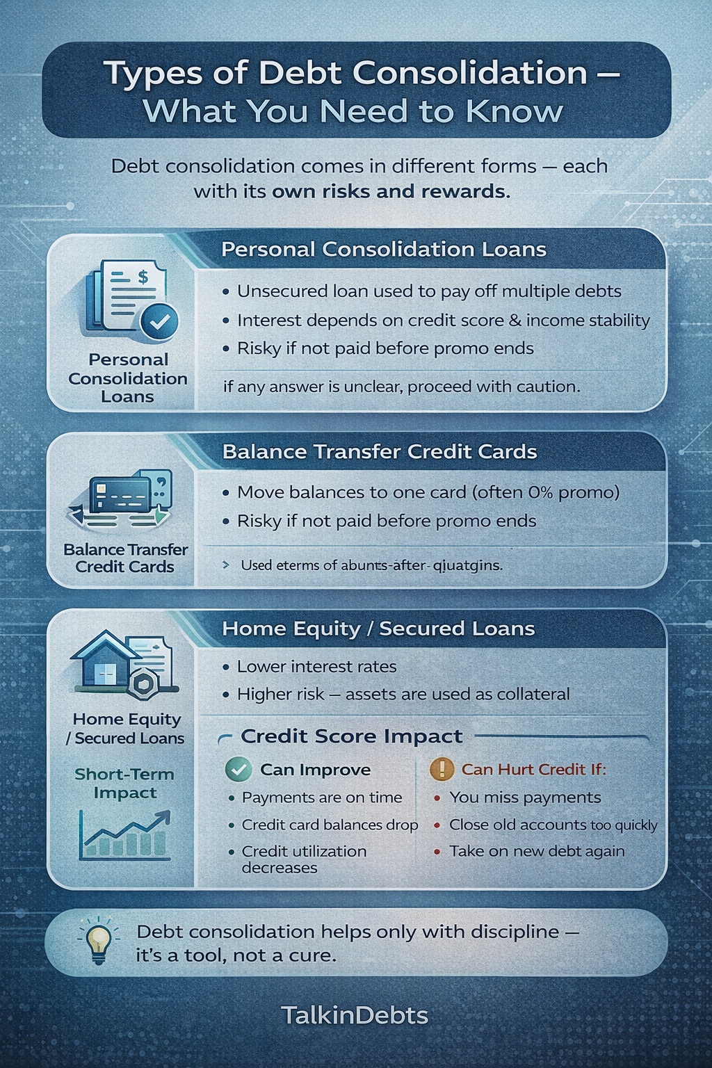 Debt Consolidation for Beginners: When It Works & Fails