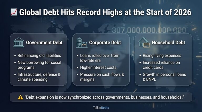 Global Debt Enters 2026 at Record Levels: World Debt Clock